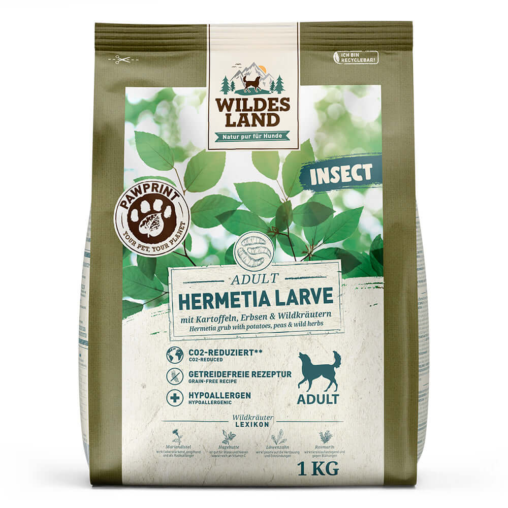Wildes Land Hund Hermetia Larve mit Kartoffeln – Nagerstore - Mit Liebe ...